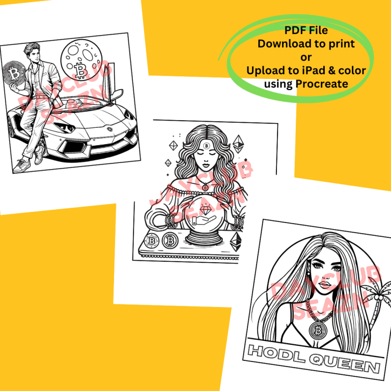 Introducing My First-Ever Crypto Coloring Book: It’s Here, and It’s Epic!